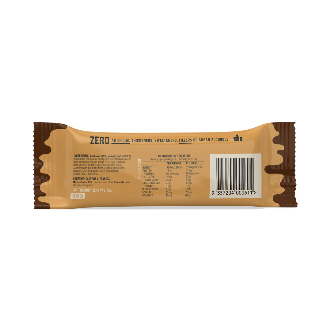Chief Nutrition Choc Peanut Butter Collagen Bar | 45g – iPantry