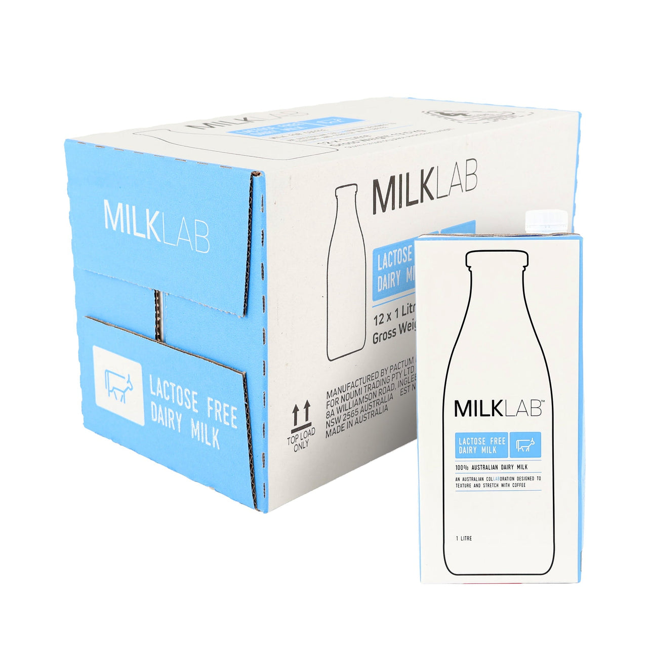 MILKLAB Lactose Free Milk 12x1Lt (Box) | Next-Day Delivery in Melbourne ...