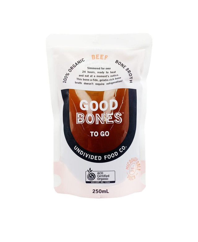 Undivided Food Co The Good Bones Beef Broth | 250mL (BB 13/12/25) – iPantry